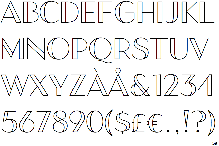 Identifont - Town Contrast Bold Line