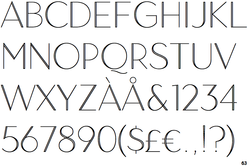 Identifont - Town Contrast Light Line