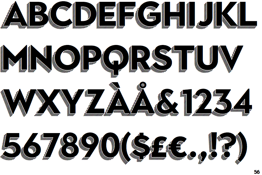 Identifont - Town Dimensional Bold Lines
