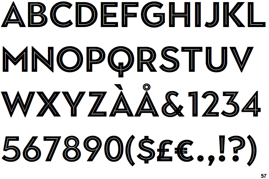 Identifont - Town Inline Bold