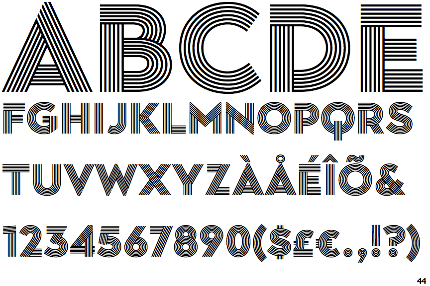 Identifont - Town Lines Black