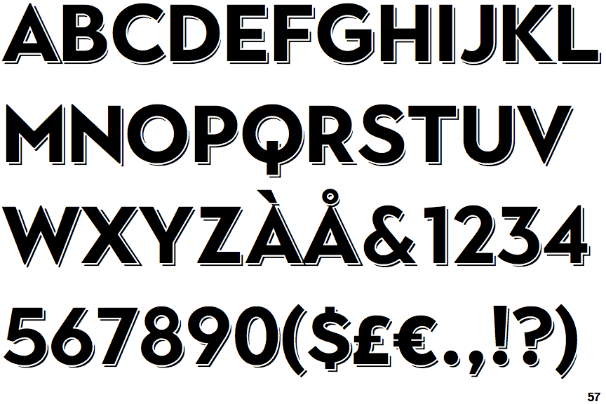Identifont - Town Shadow Bold