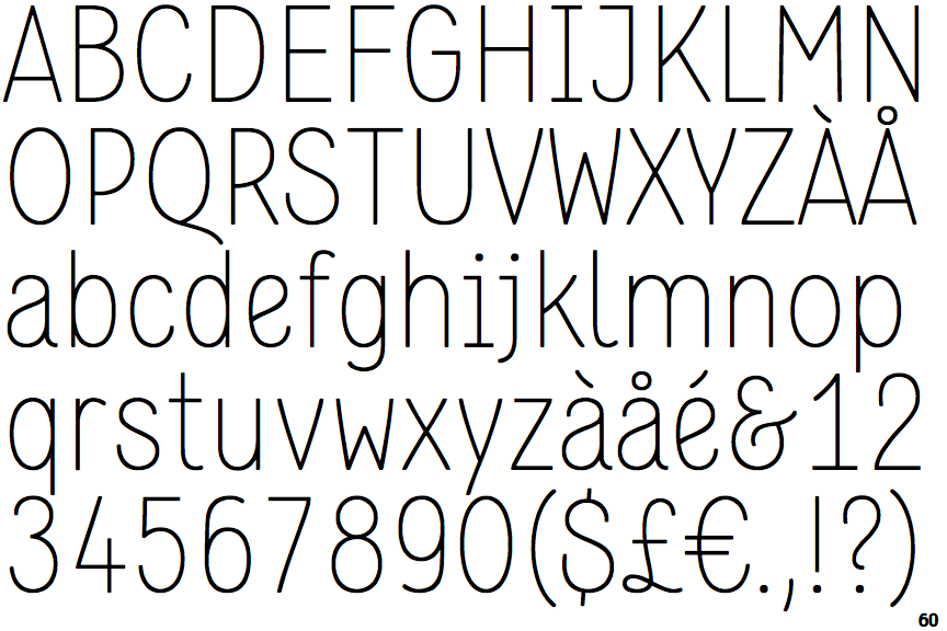 Identifont - Flavoure Thin