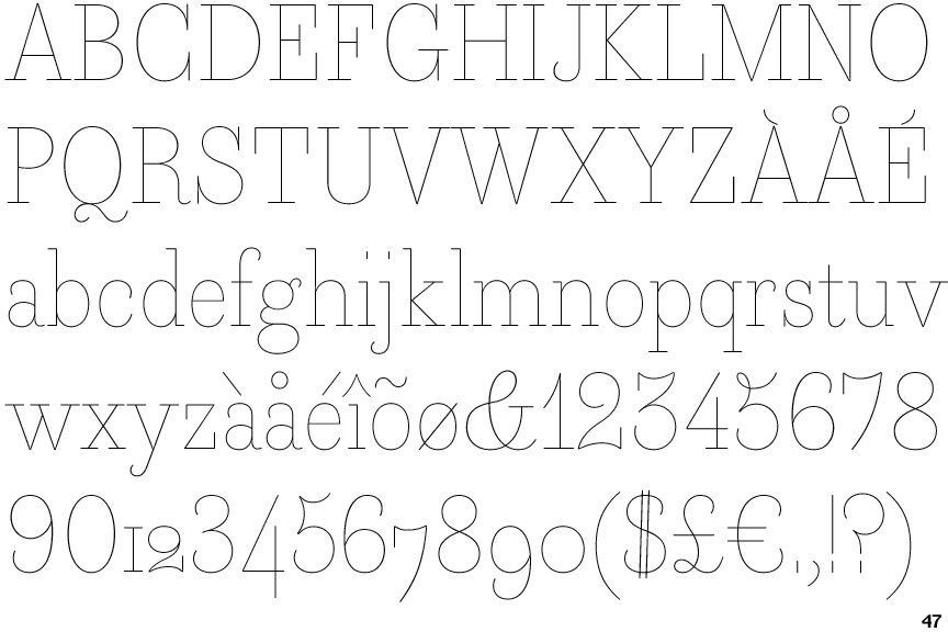 Identifont - Essonnes Headline Thin