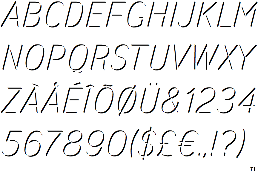 Identifont - Bend Three Stripes