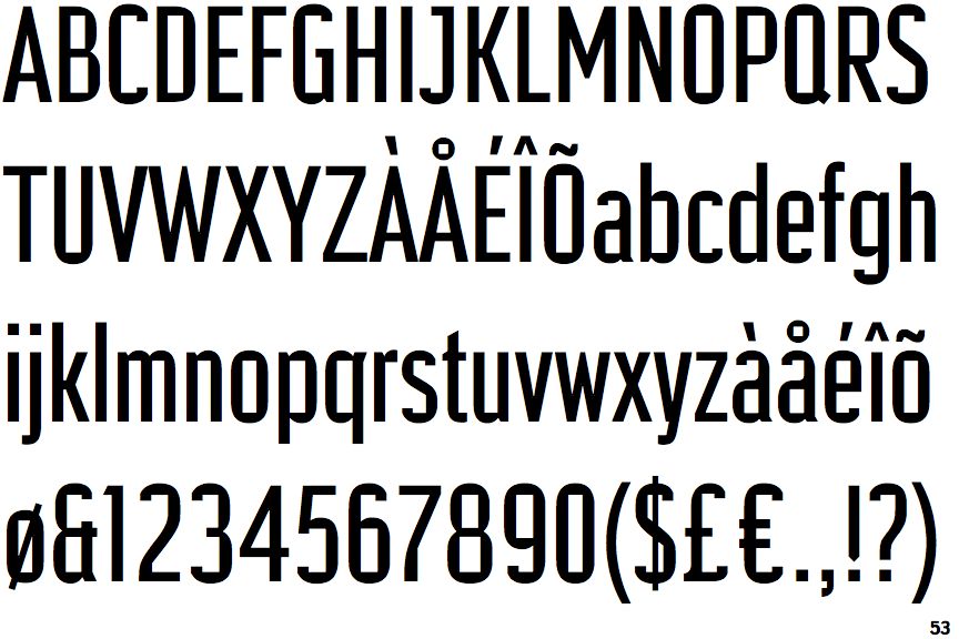 Identifont - Argot Narrow