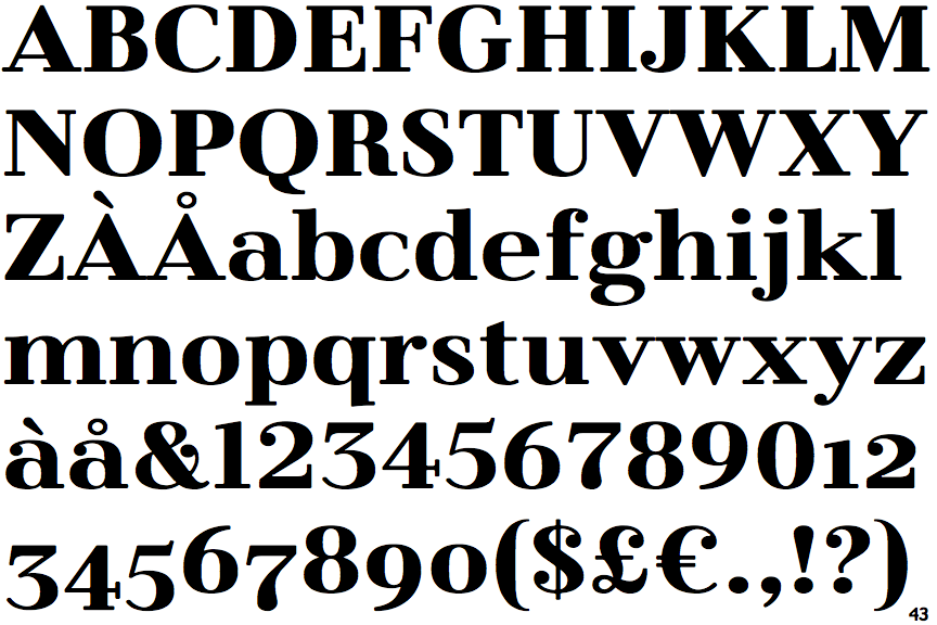 Identifont - Bowdon Wide