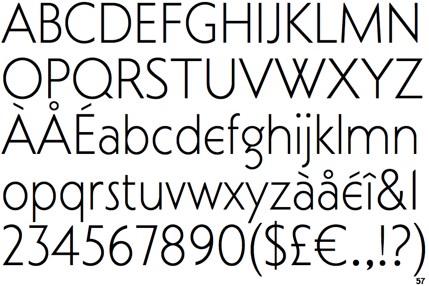 Identifont - Curwen Sans Light