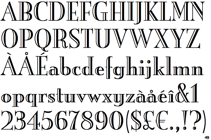 Identifont - Engravia Inline