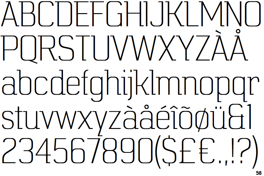 Identifont - Telephone Light