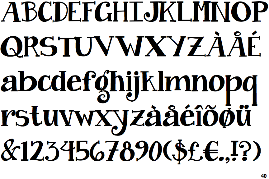 Identifont - Janda Curlygirl Chunky