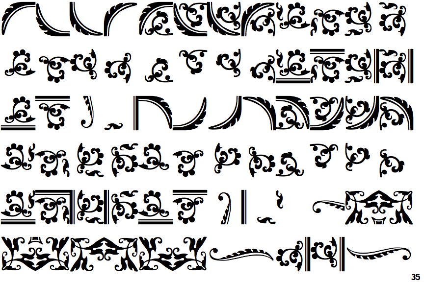 Identifont - LTC Fleurons Granjon