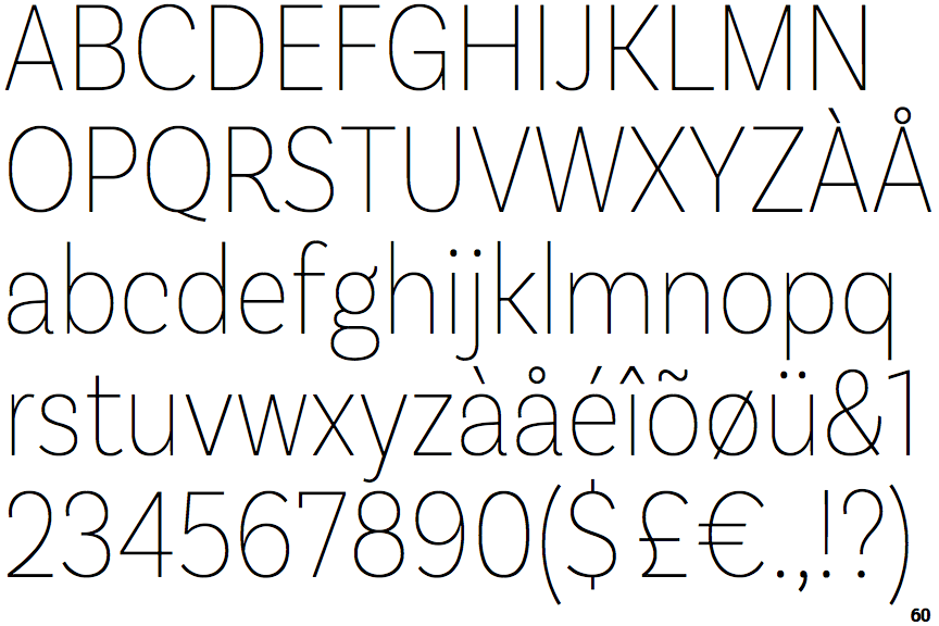 Identifont - Basic Sans Condensed Thin