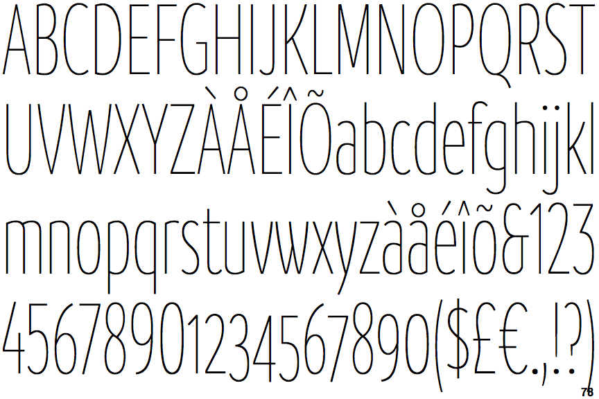 Identifont - Branding SF Compressed Thin