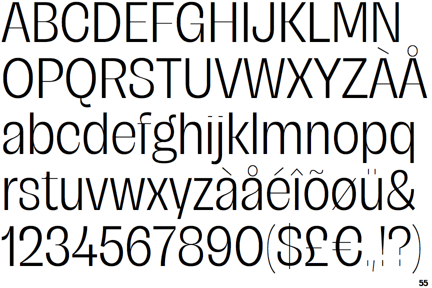 Identifont - Campeche Display Light Condensed