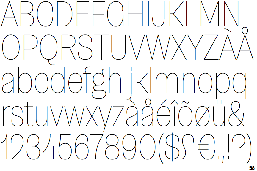 Identifont - Campeche Display Thin Condensed