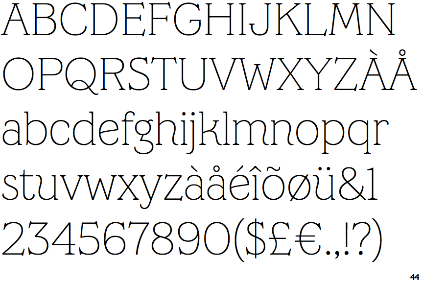 Identifont - Canturiana Thin