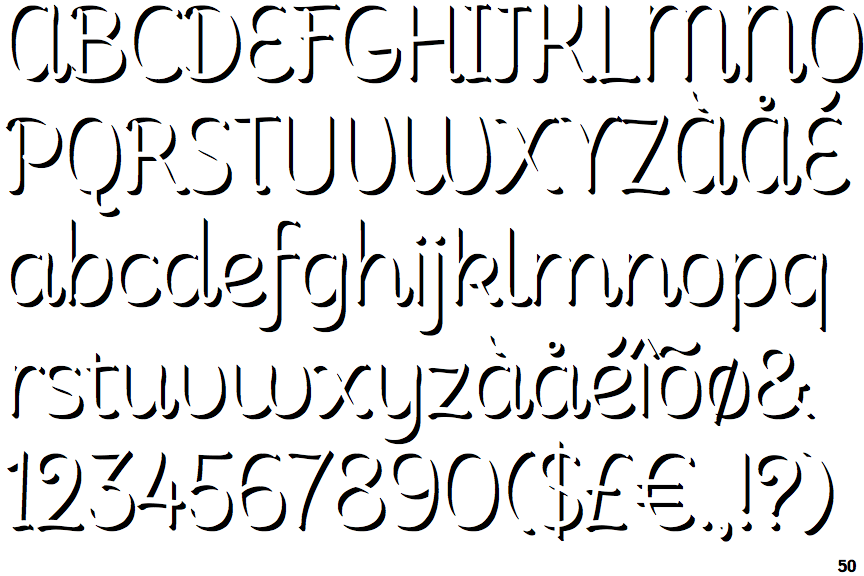 Identifont - Consuelo Shadow Two