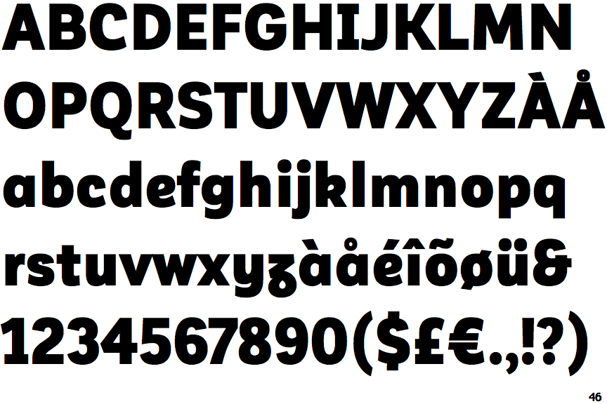 Identifont - Corporative Sans Alternate Condensed Black