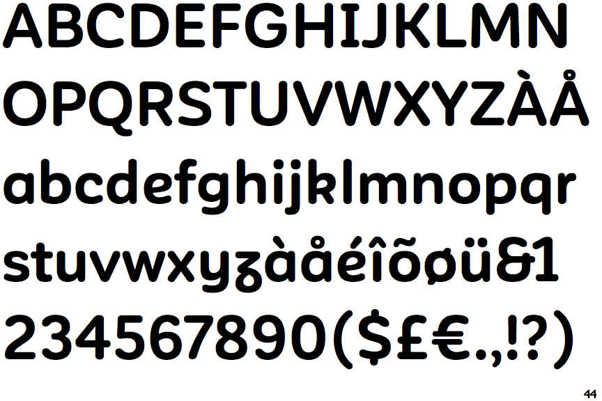 Identifont - Corporative Sans Rounded Alternate Bold