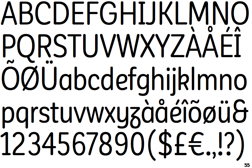 Identifont - Corporative Sans Rounded Alternate Condensed