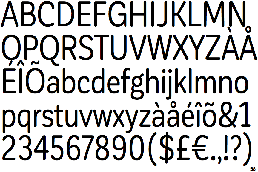 Identifont - Corporative Sans Rounded Condensed