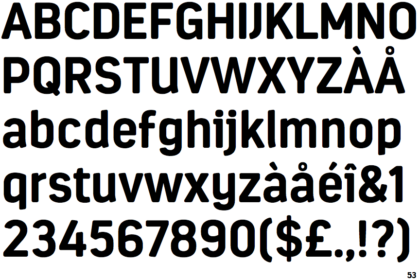 Identifont - Estandar Rounded Bold