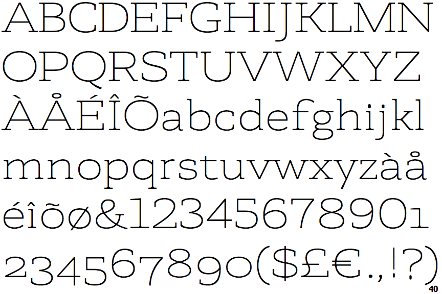 Identifont - Faraon Expanded Thin