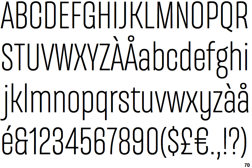 Identifont - Galeana Compressed