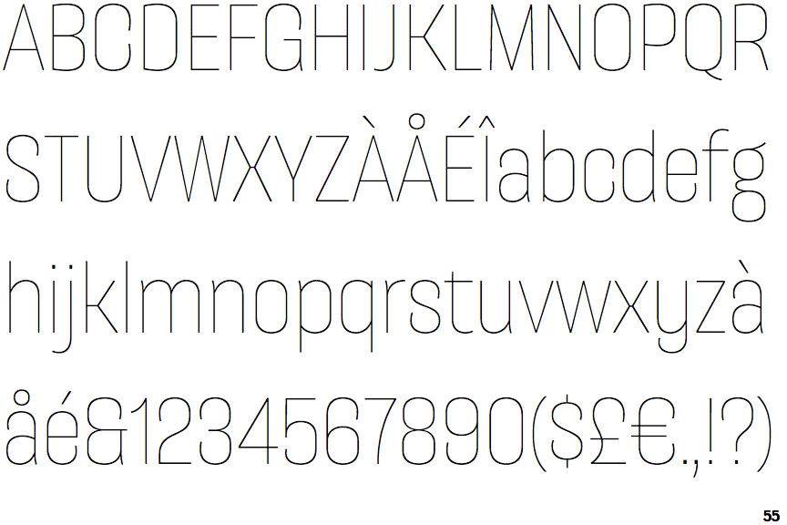 Identifont - Galeana Condensed Thin