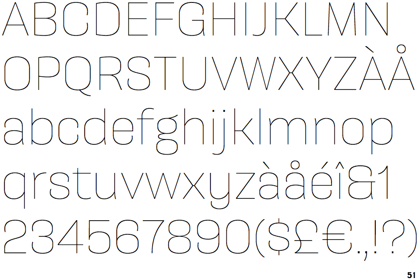 Identifont - Galeana Thin