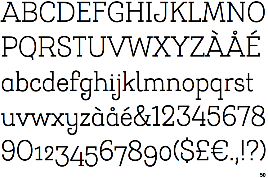 Identifont - Hogar Slab