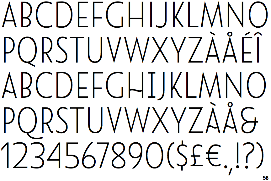 Identifont - Namaste Sans Light