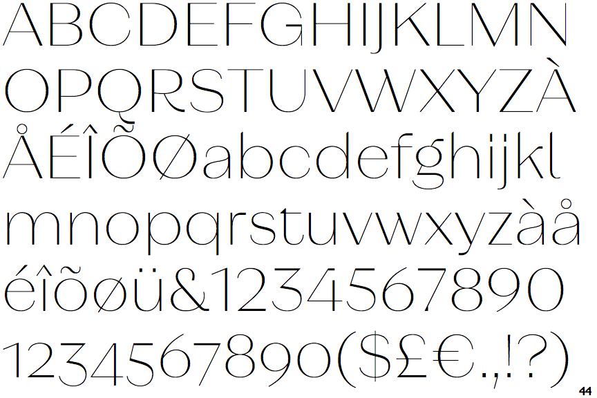 Identifont - Nereida Expanded Thin