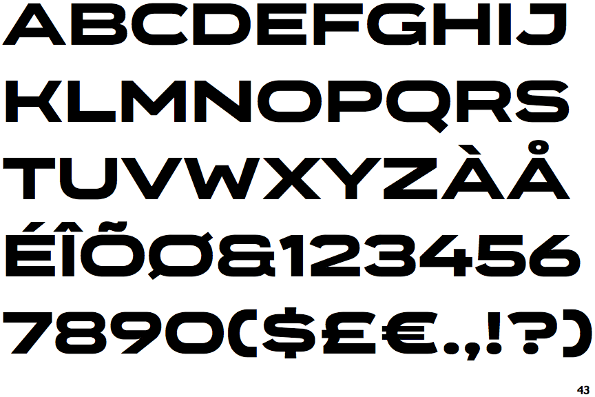 Identifont - Organetto Extended Ultra Bold