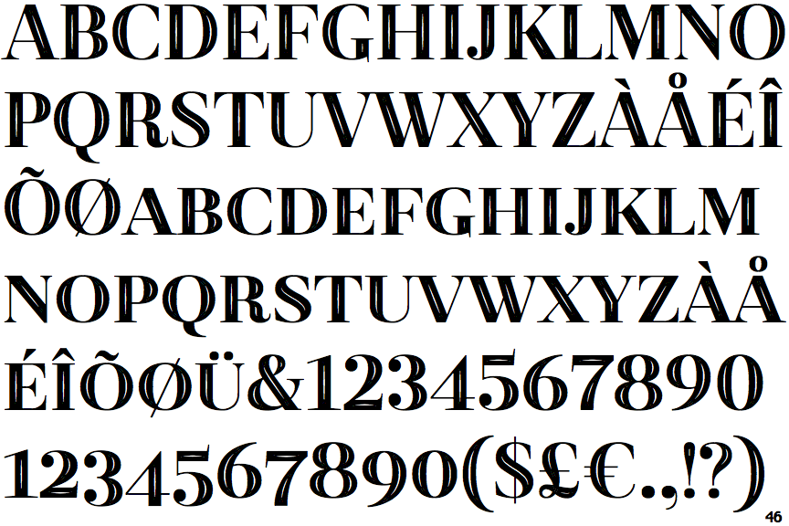 Identifont - Revista Inline Black