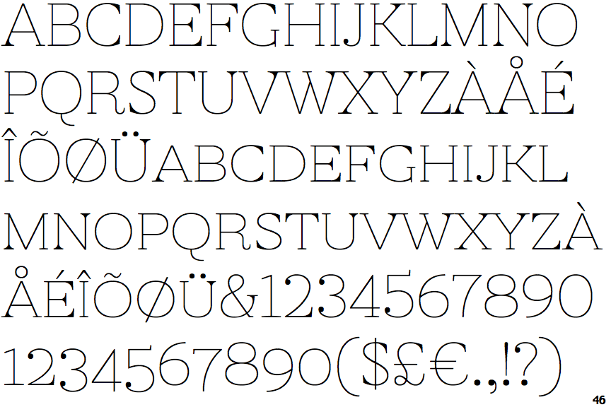 Identifont - Revista Thin