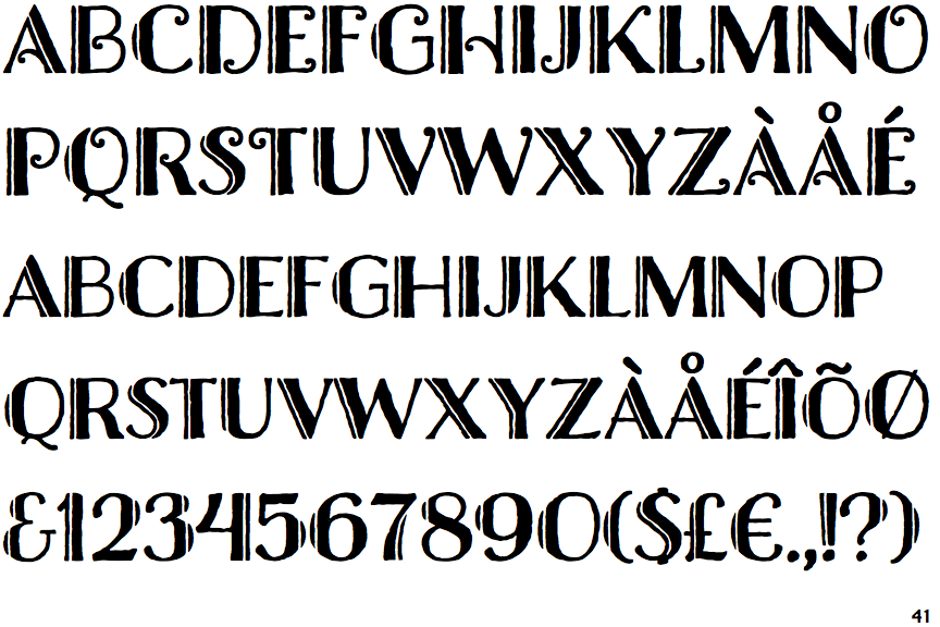 Identifont - Charcuterie Deco