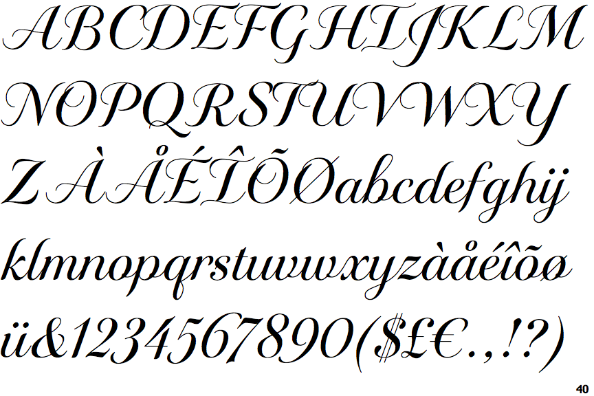 Identifont - Novantique Script Light