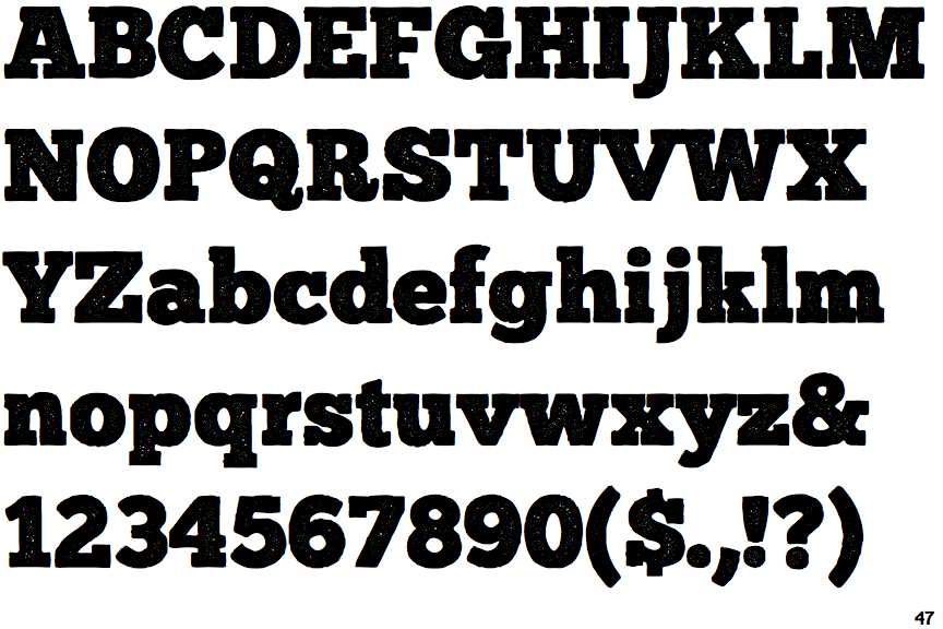 Identifont - Chunk Five Print