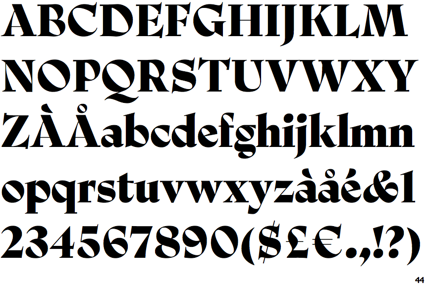 Identifont - Ciclo Display Black