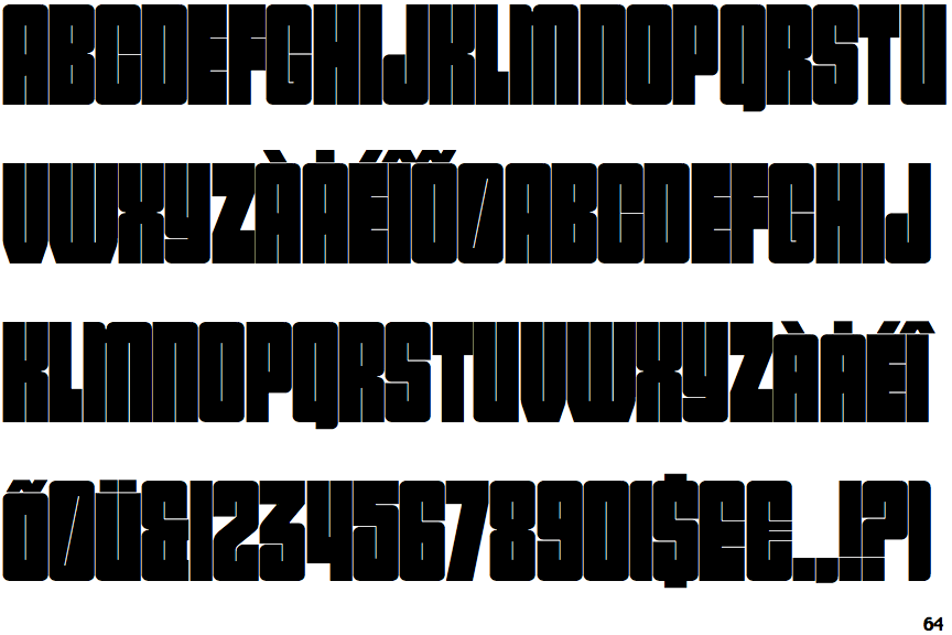 Identifont - Inline Condensed Twenty