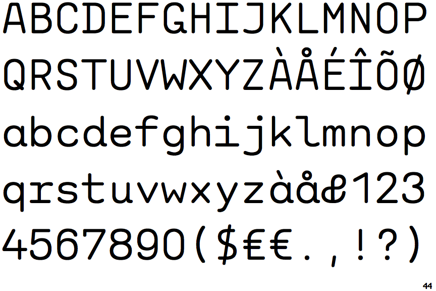 Identifont - Stndrd Mono