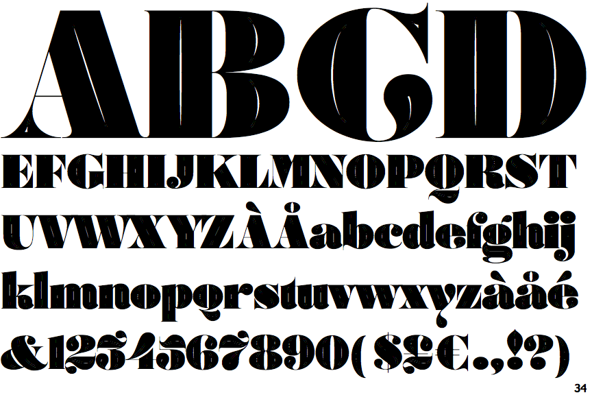 Identifont - Posh Ultra Inline