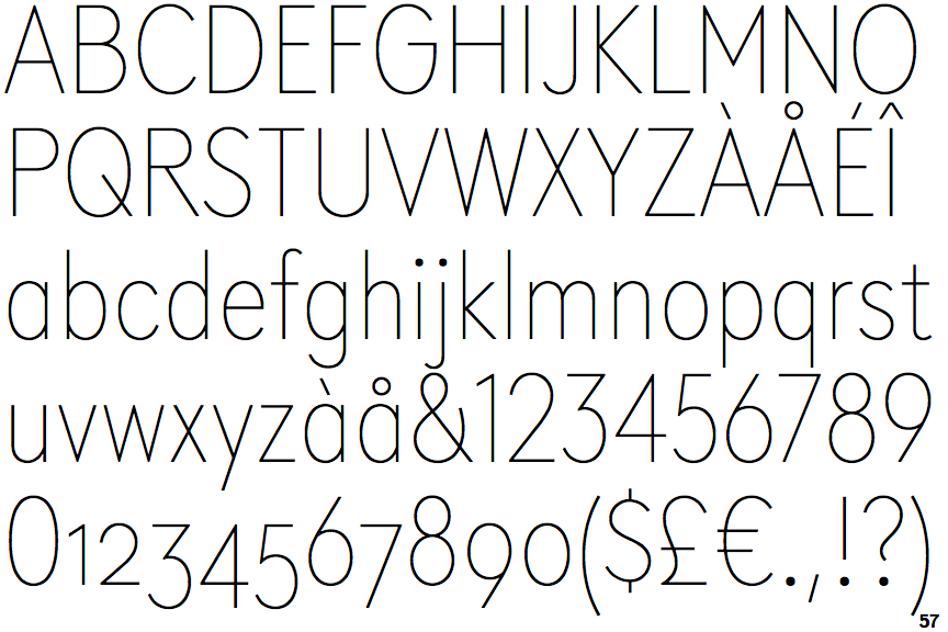 Identifont - LL Brown Condensed Thin