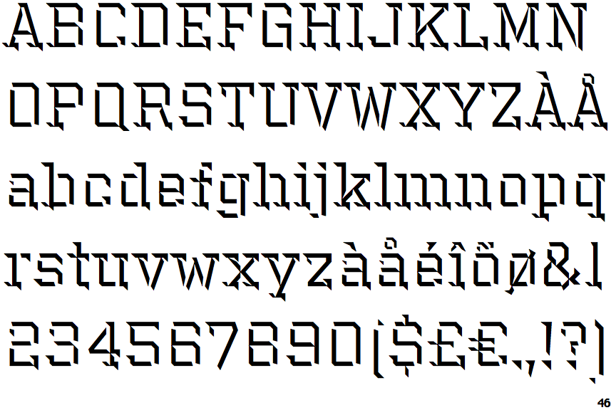 Identifont - LL Champion Carved PM