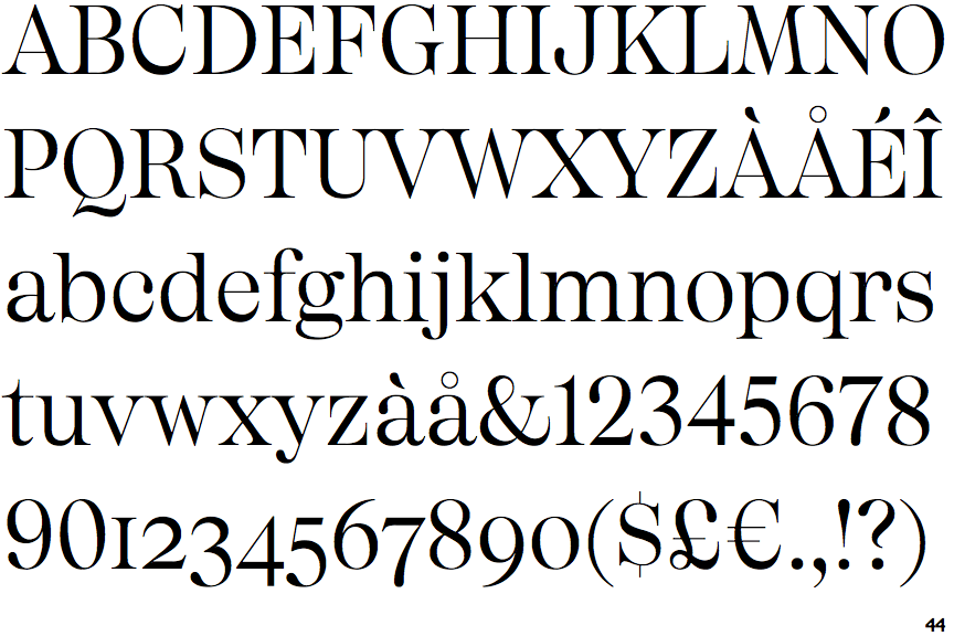 Identifont - LL Ivory Display Light