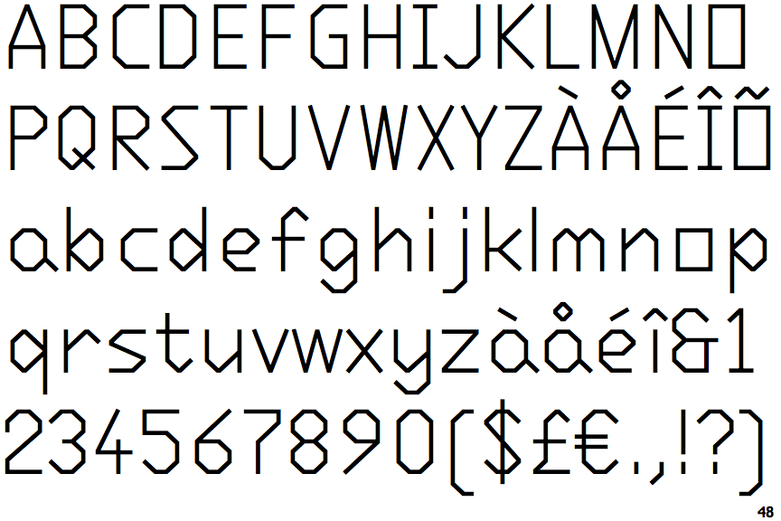Identifont - LL Plot