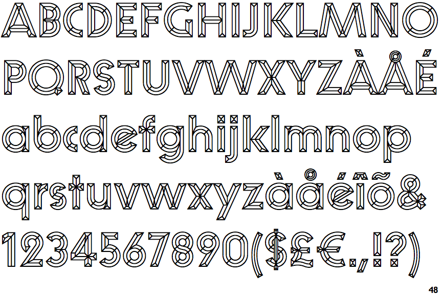 Identifont - LL Prisma Crystal