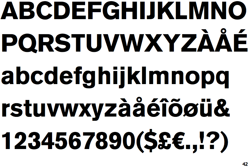 Identifont - Basic Commercial Black